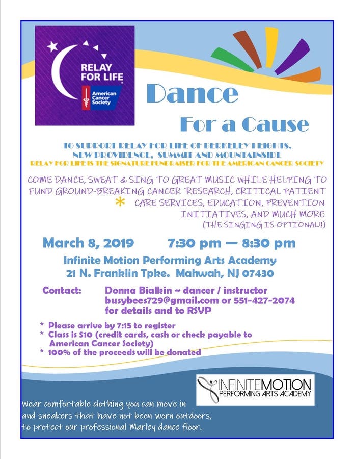 Infinite Motion PAA To Host a Dance Class Fundraiser for Relay for Life ...