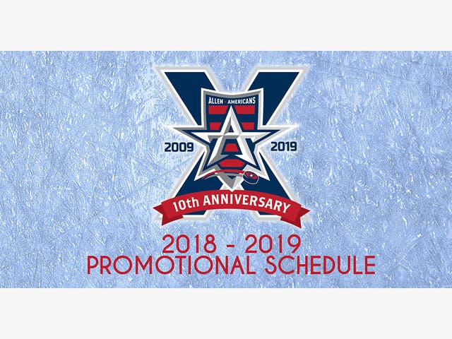Allen Americans Release 2018-19 Promotional Schedule - McKinney, TX Patch