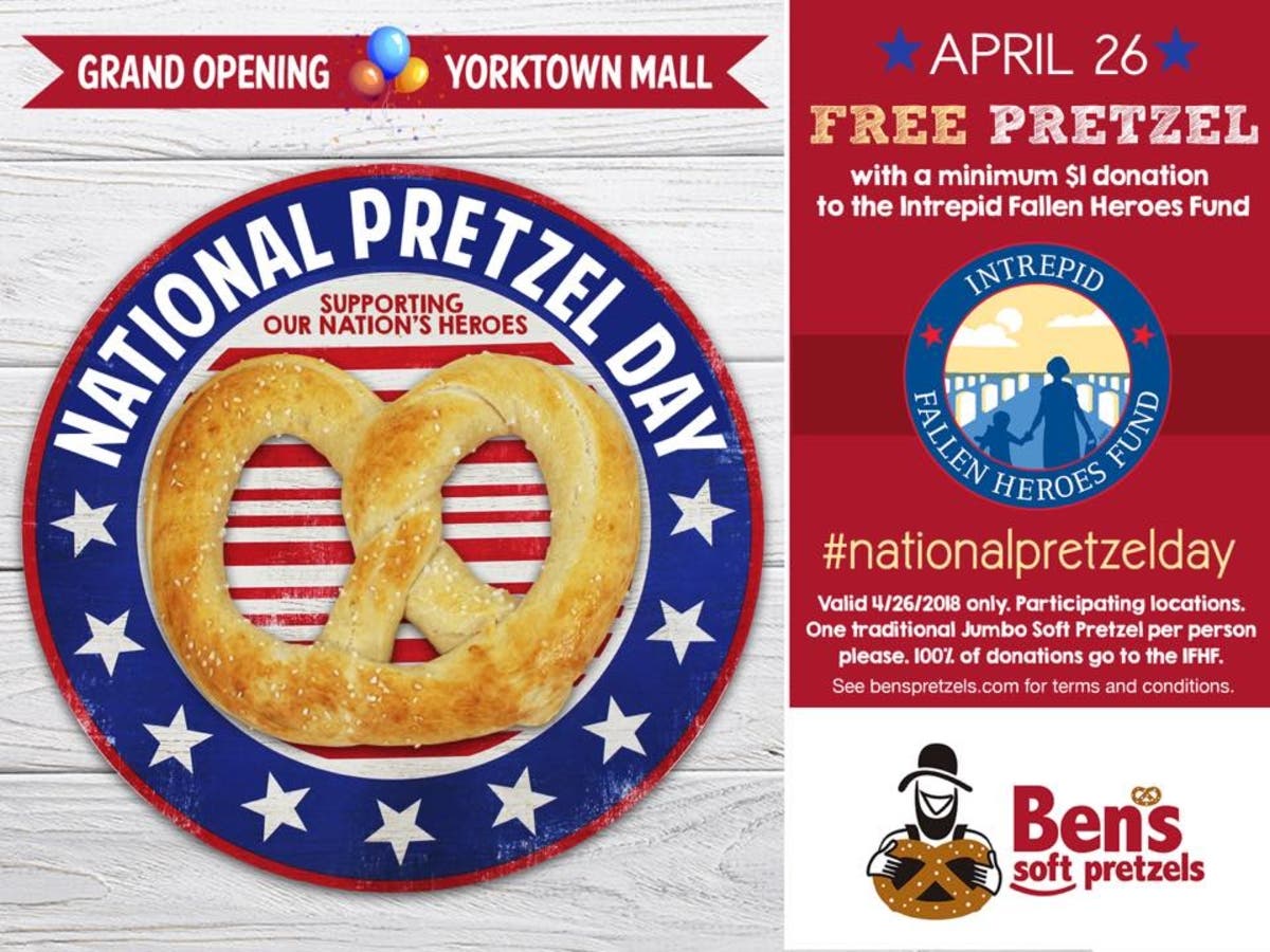 Ben’s Soft Pretzels Celebrates National Pretzel Day in Lombard on April ...