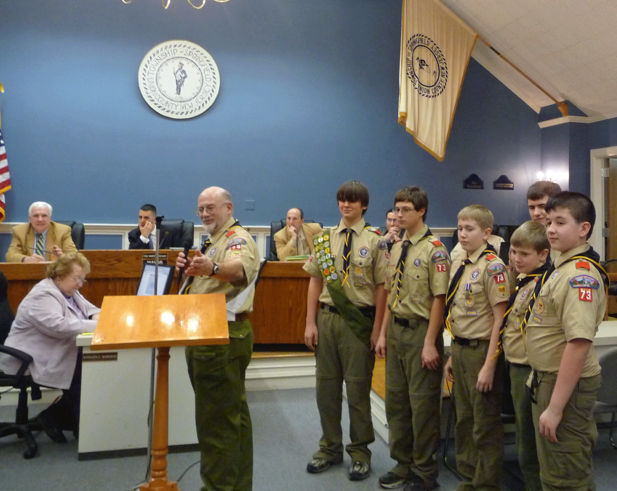 Pictures: Boy Scouts Honored by Town | Springfield, NJ Patch
