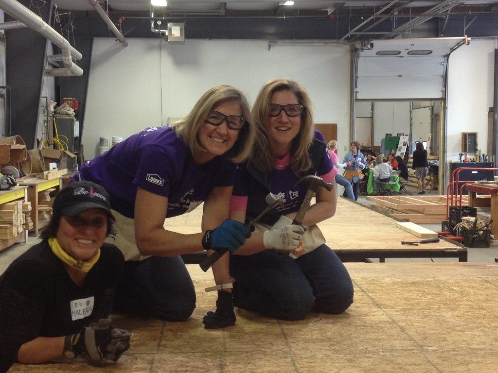 Mayor Bill Finch, Sonya Finch, Mary Himes, Cynthia Blumenthal, Lowe's ...
