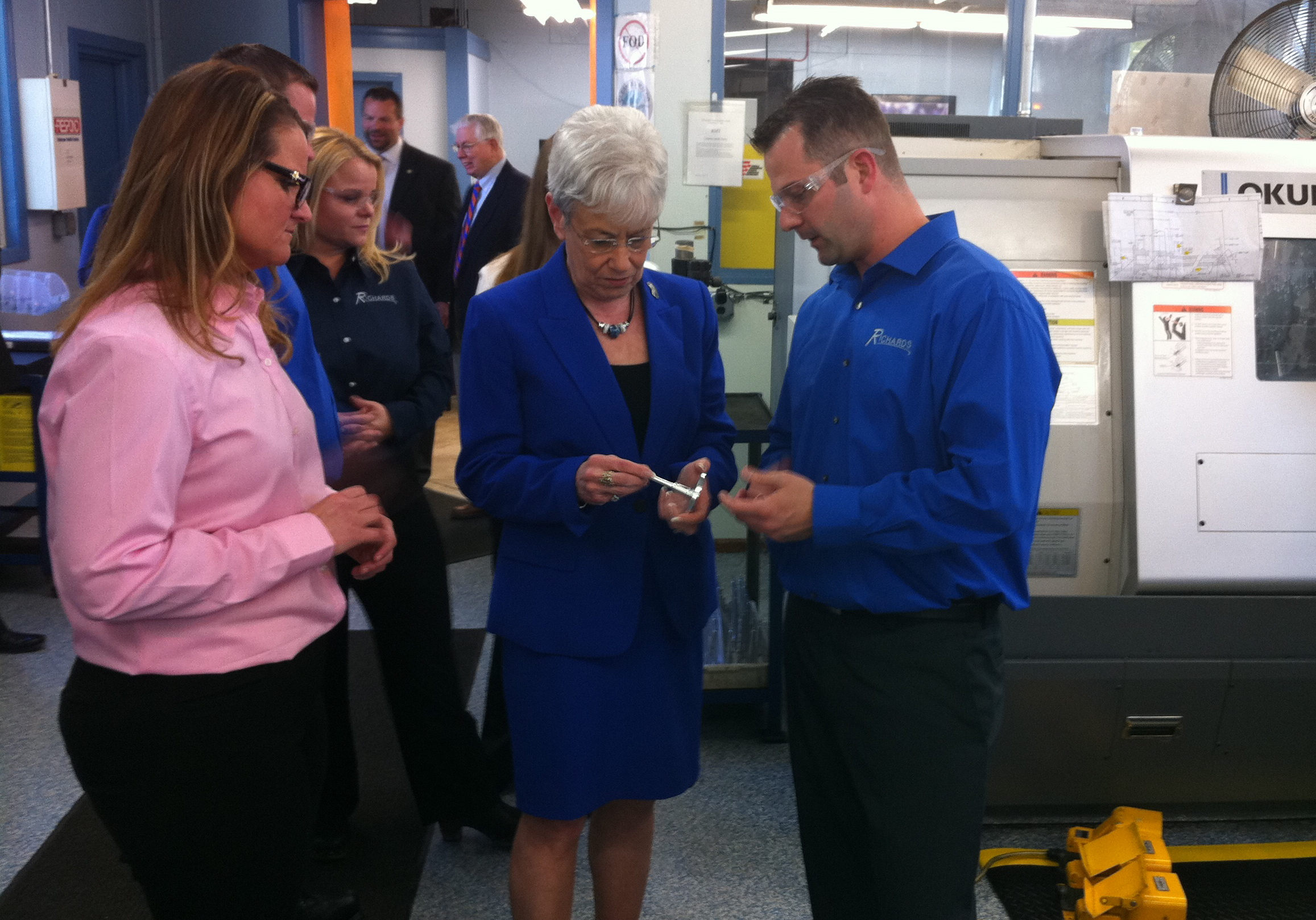 Lt. Gov. Nancy Wyman Visits Richards Machine Shop In Berlin | Berlin ...
