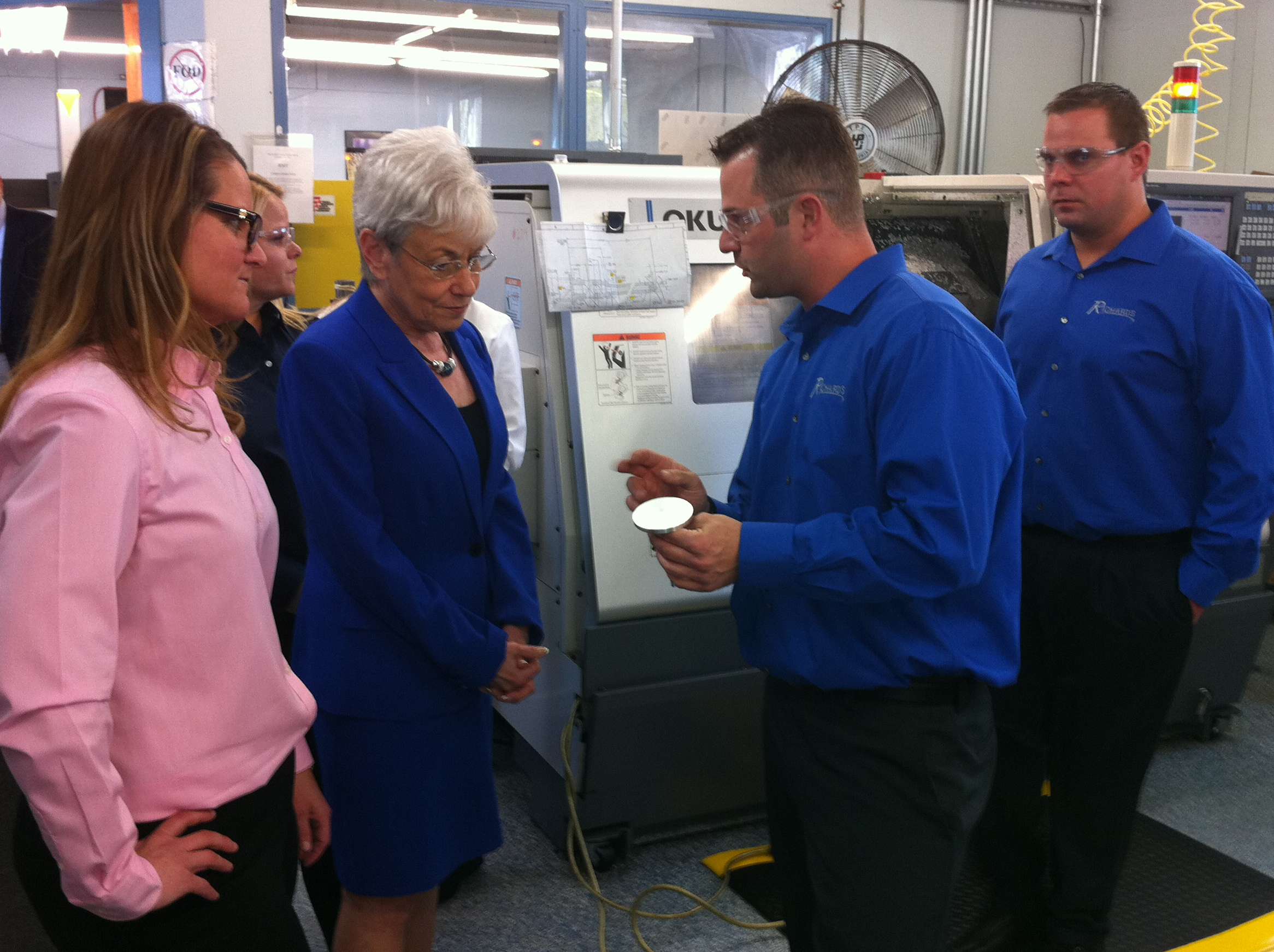 Lt. Gov. Nancy Wyman Visits Richards Machine Shop In Berlin | Berlin ...