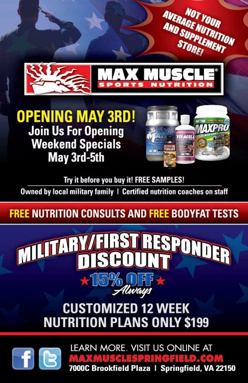 Opening Max Muscle Sports Nutrition Springfield | Lorton, VA Patch