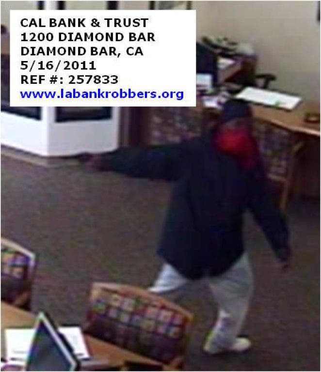 FBI Releases Photos of Diamond Bar Bank Robbery Suspects, Offers Reward ...