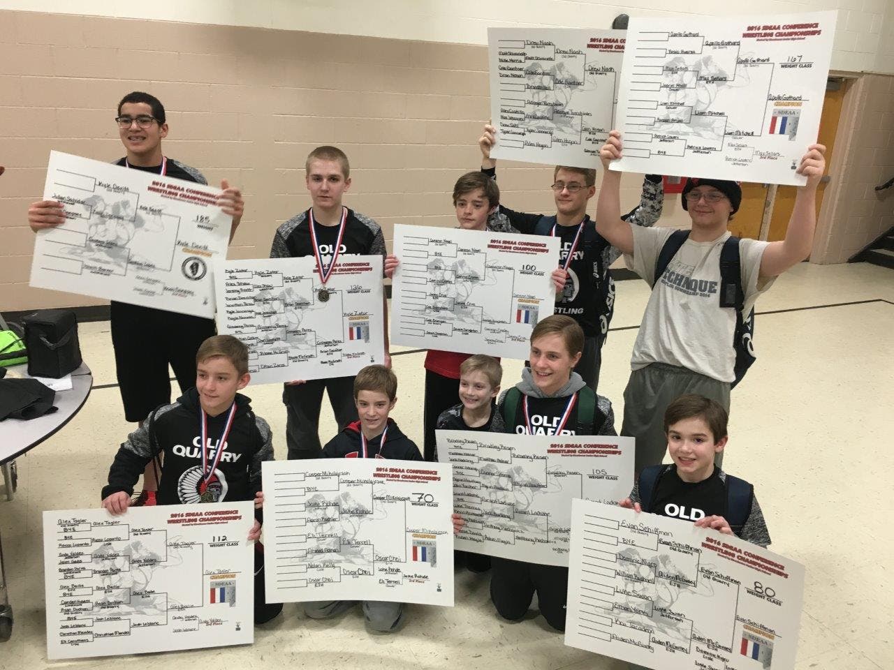 Old Quarry Middle School Wrestling Team Finishes with 13 Placers at ...