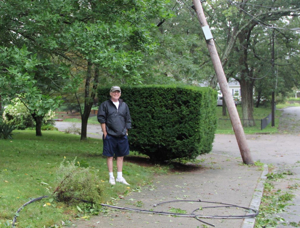 Fallen Tree Takes Out Telephone Poles | Attleboro, MA Patch