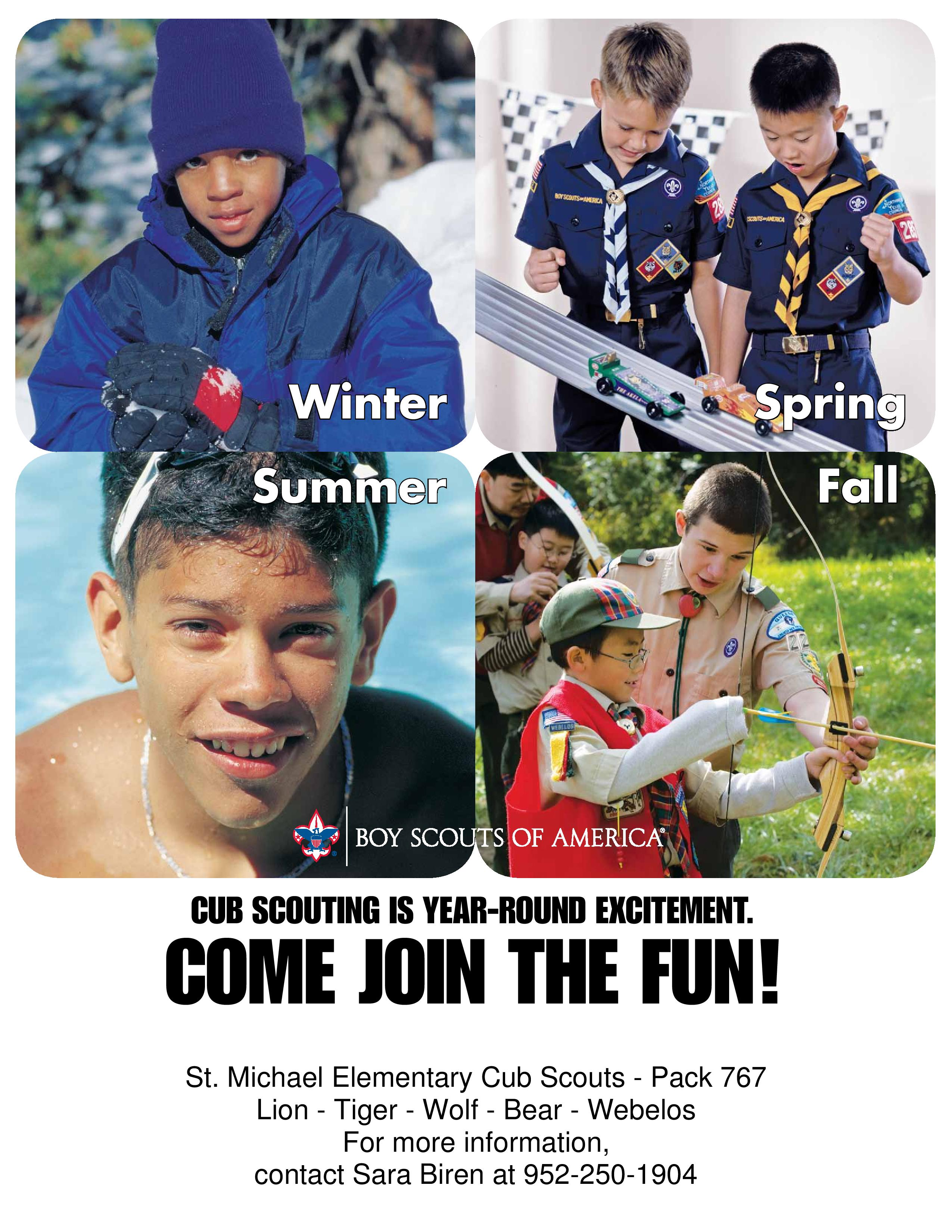 Area Cub Scout Packs at Elementary Open Houses August 26 | St. Michael ...