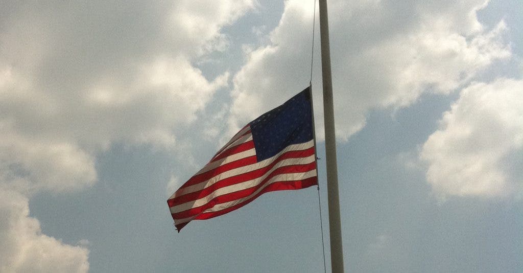 Photo of the Day: American Flag at Stoneham Town Hall | Stoneham, MA Patch