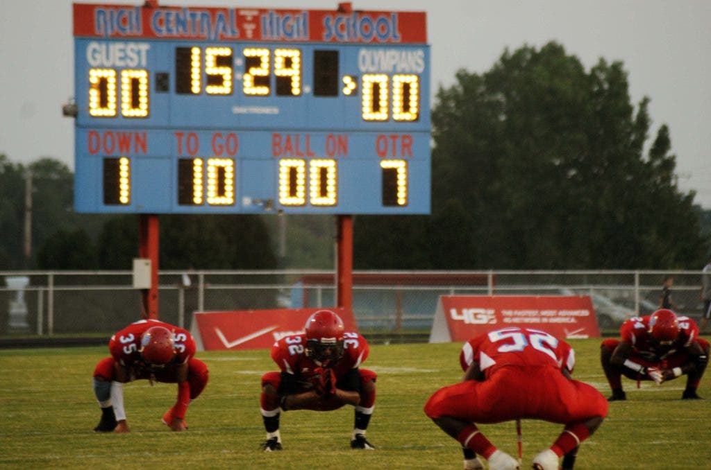 Football Photo Gallery: Rich Central Falls Hard to Runaway Bengals Team ...