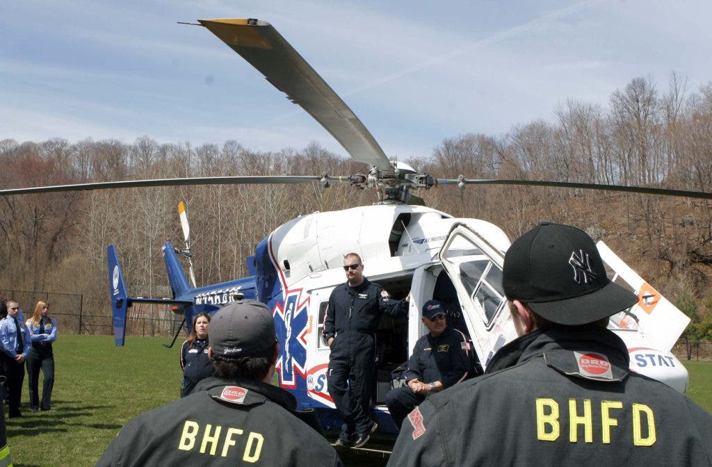 STAT Flight Helicopter Lands in Bedford Hills Park | Bedford, NY Patch