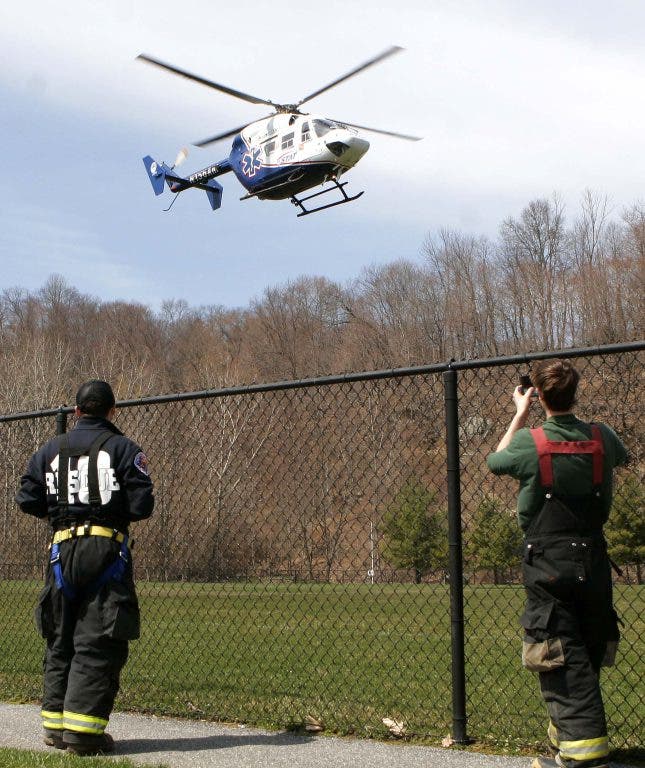 STAT Flight Helicopter Lands in Bedford Hills Park | Bedford, NY Patch