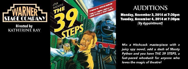 Auditions Announced for 'The 39 Steps' at the Nancy Marine Studio ...