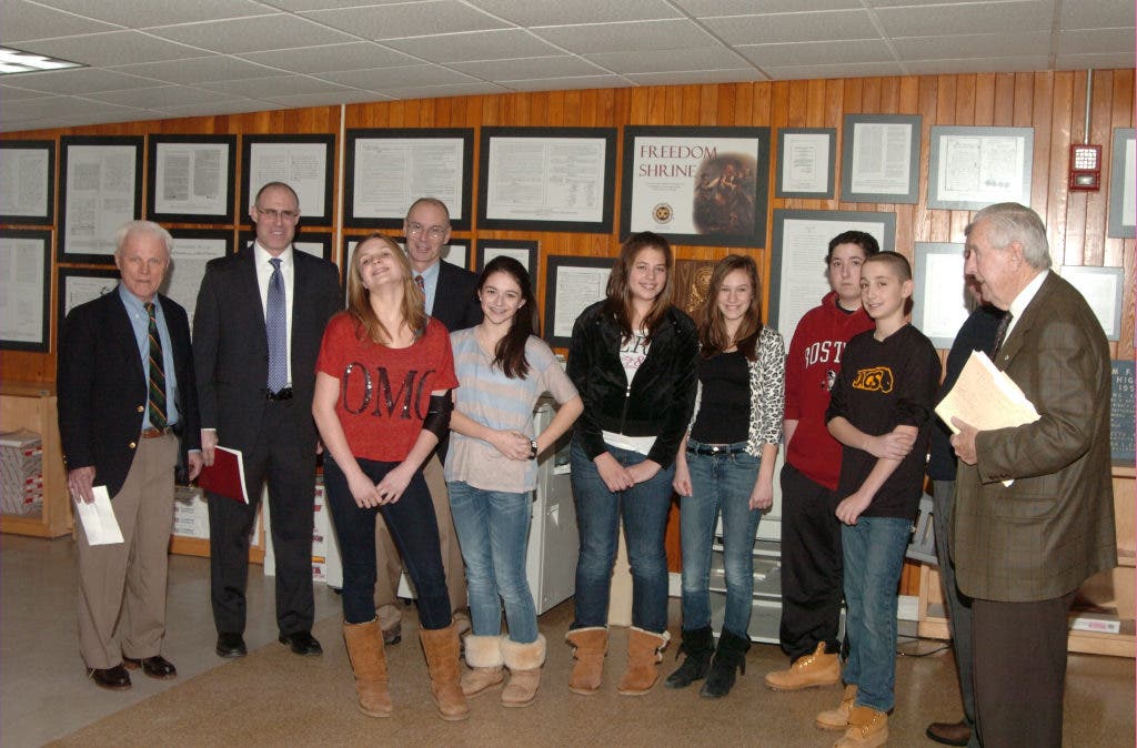 New Freedom Shrine Dedicated at Pollard School | Needham, MA Patch