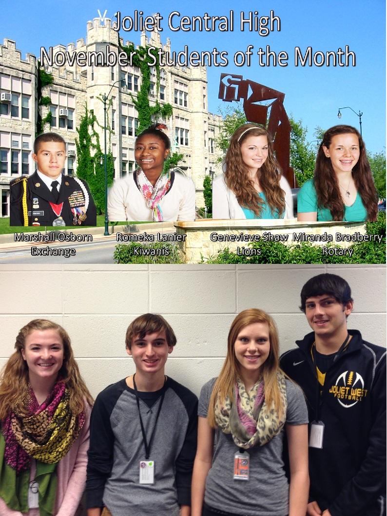 JTHS November Students of the Month | Joliet, IL Patch