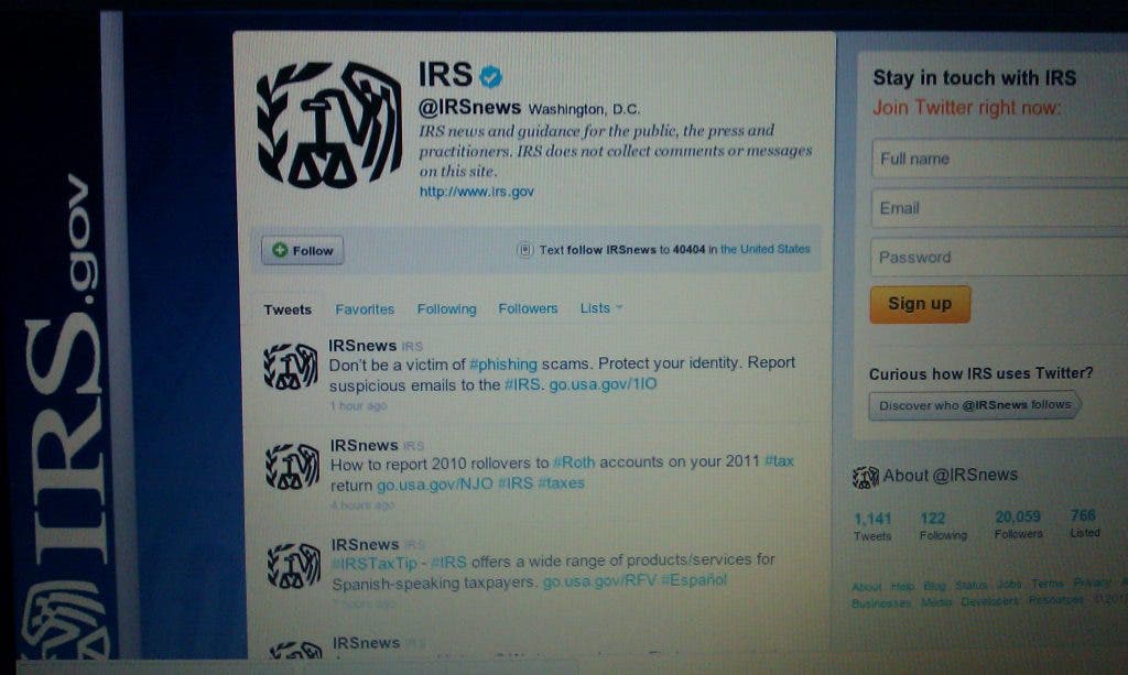 IRS Stays in Touch With Twitter, YouTube, Apps | Milford, CT Patch