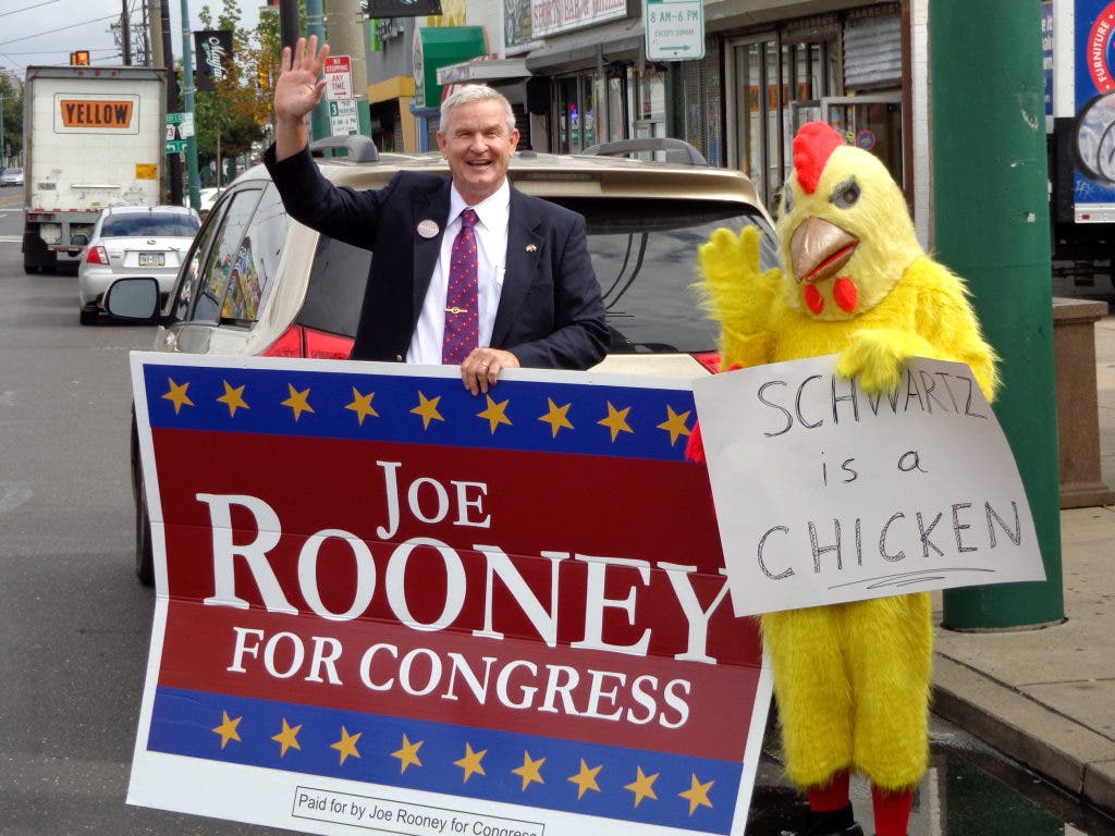 Challenger Rooney Still Wants a Debate, Brings a Chicken | Abington, PA ...