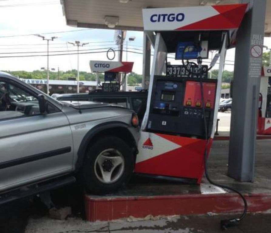 Driver Slams Into Mahwah Citgo Gas Pump | Mahwah, NJ Patch