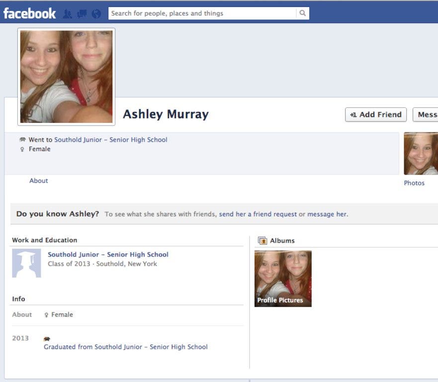 Police Investigating 'Ashley' Facebook Post | North Fork, NY Patch