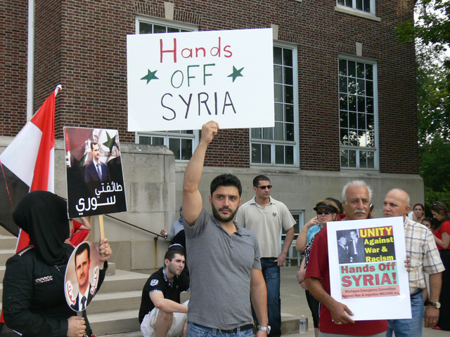 Protestors Rally in Dearborn Against U.S. Intervention in Syria ...