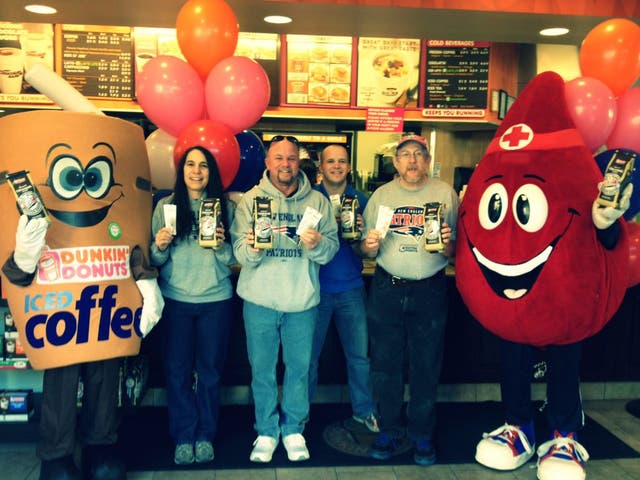 Dunkin' Donuts & American Red Cross award five fans with Patriots ...