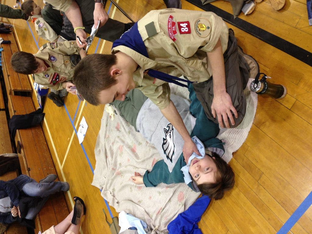 Be Prepared: Local Boy Scouts Test First Aid Skills | Montgomeryville ...