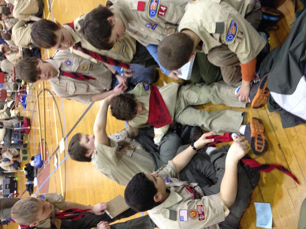 Be Prepared: Local Boy Scouts Test First Aid Skills | Montgomeryville ...