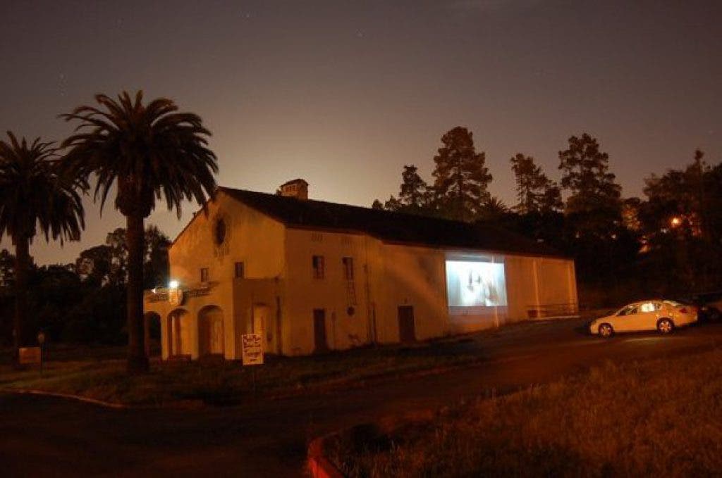 Exterior Wall of Shuttered Hamilton Theater Becomes a Drive-In | Novato ...