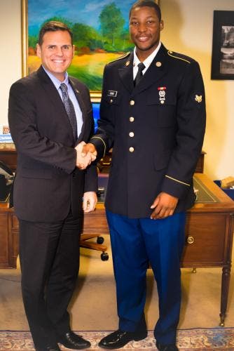 Mayor Thanks Malden Resident for His Service | Malden, MA Patch