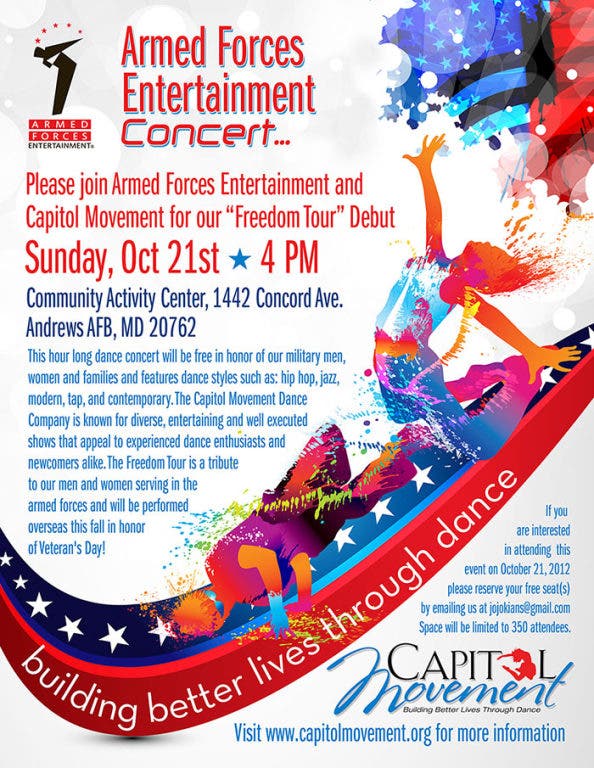 Armed Forces Entertainment and Capitol Movement, Inc. Present "Freedom ...
