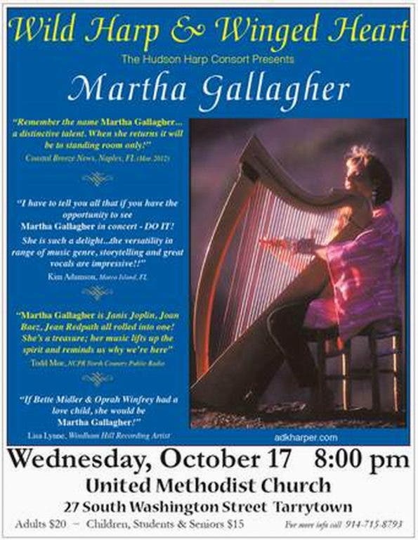 Wild Harp and Winged Harp with Martha Gallagher | Tarrytown, NY Patch