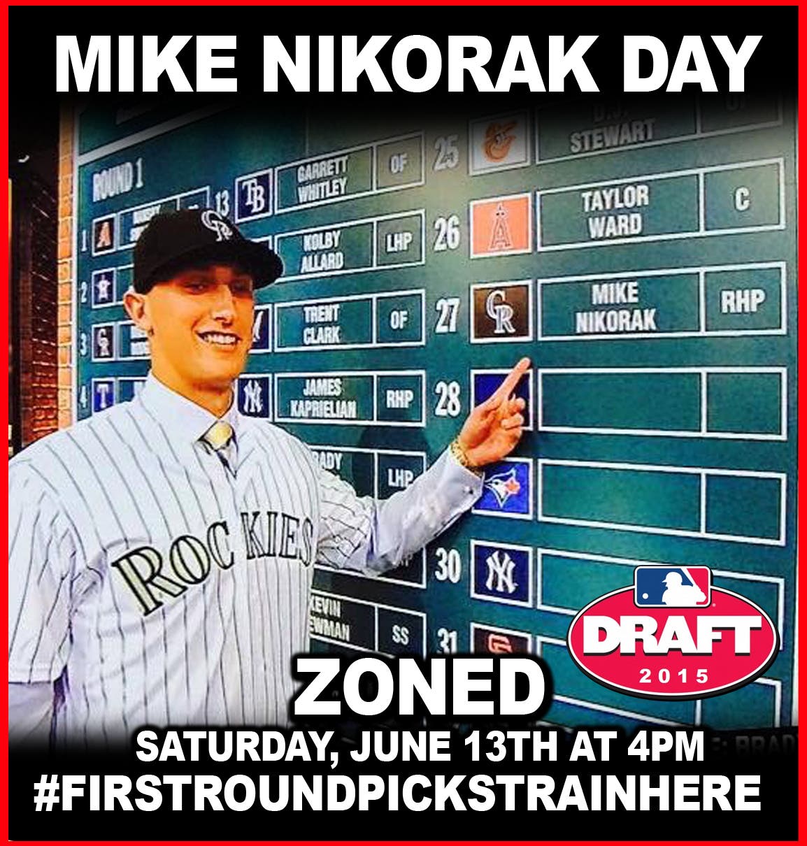 ZONED HAWKS ALUM MIKE NIKORAK SELECTED IN THE FIRST ROUND BY THE ...