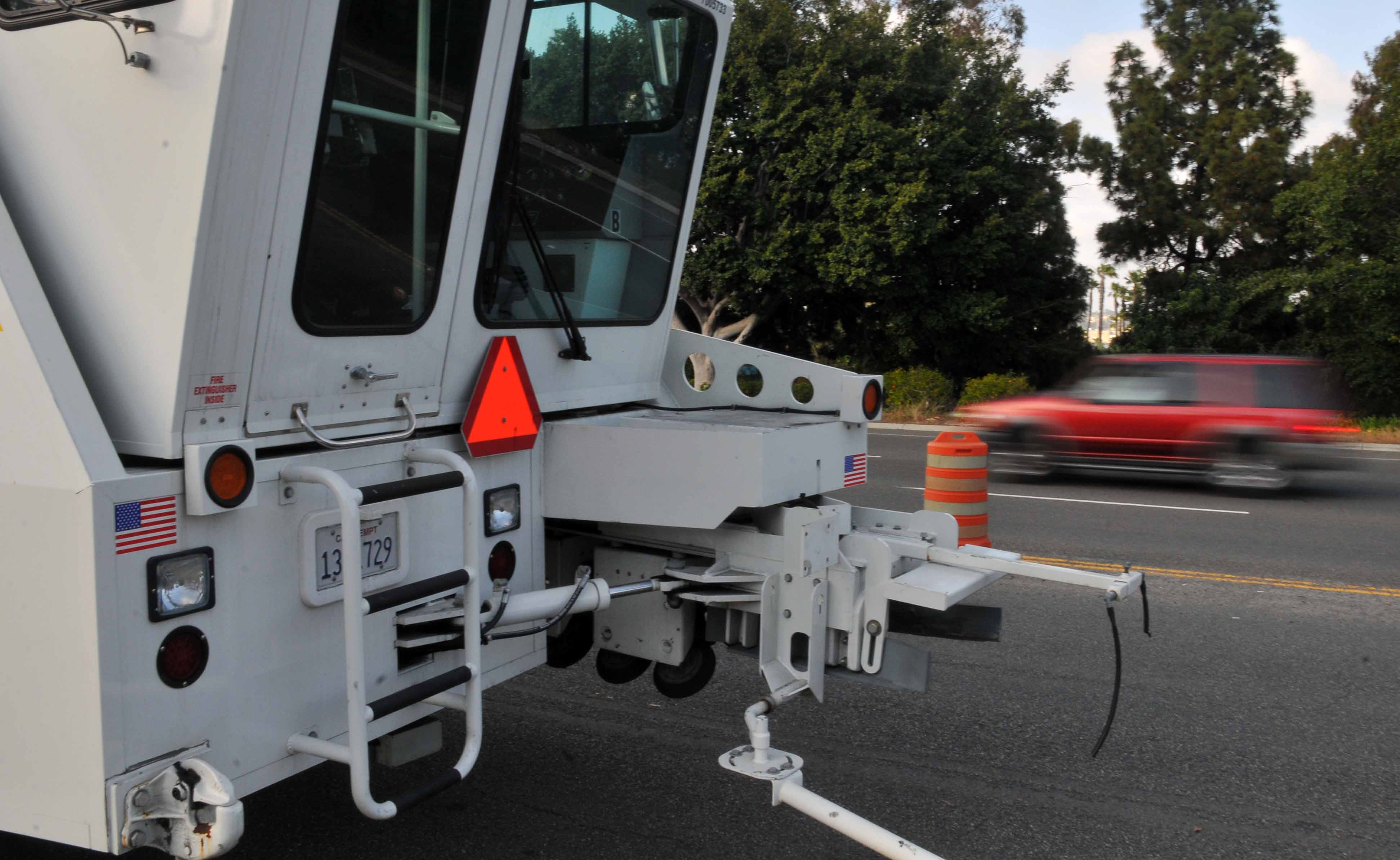 Inside the Zipper: Slow-Motion View of Coronado Bridge on Barrier Mover ...