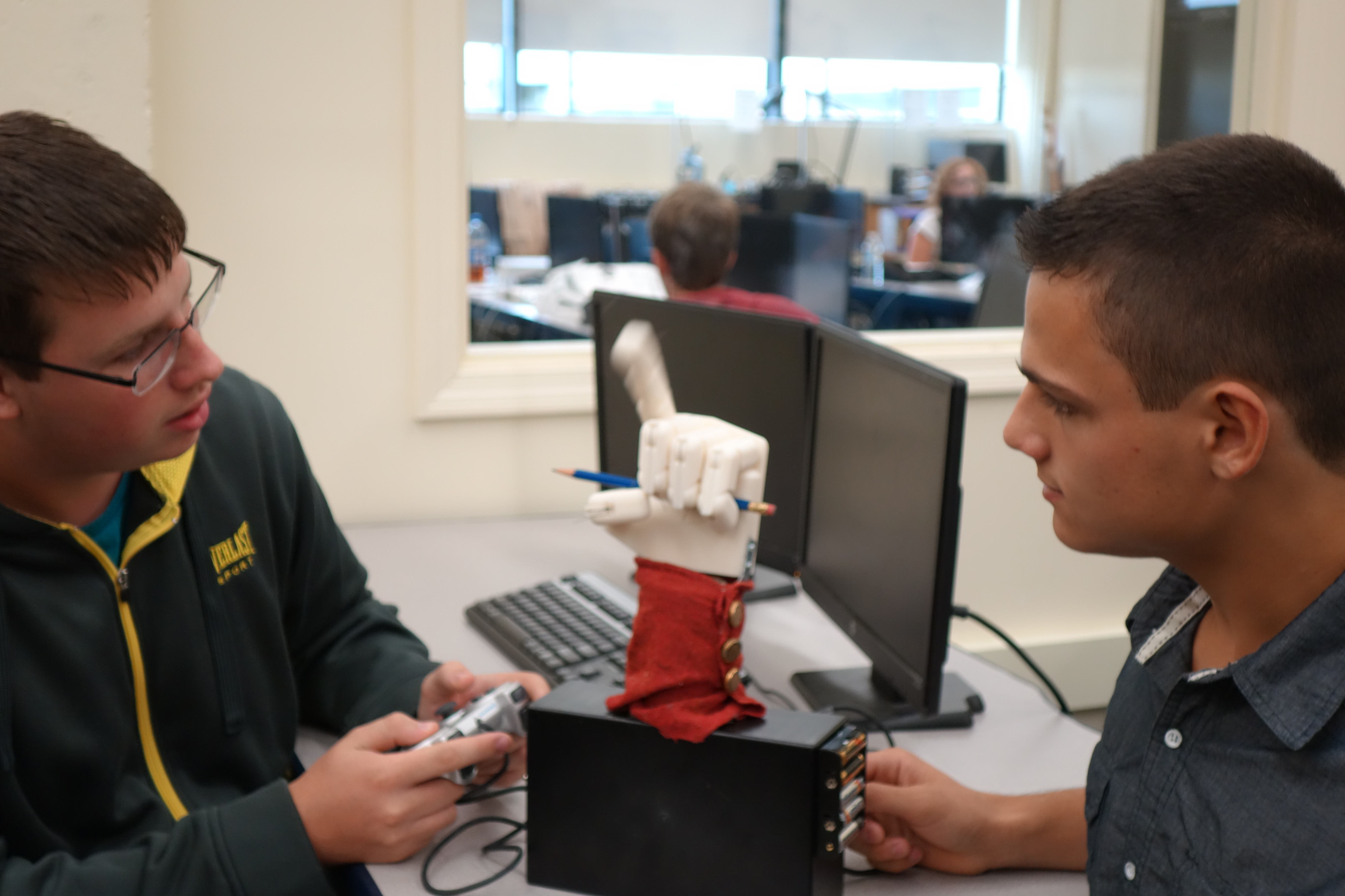 Blue Hills Regional Engineering students create lifelike robotic hand ...