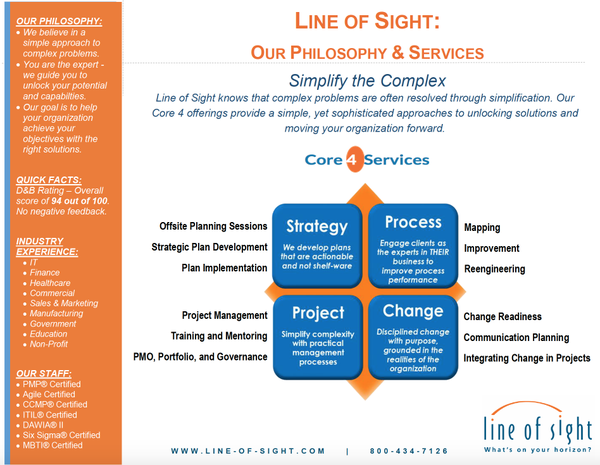 Line of Sight is a consulting firm providing strategic planning and ...