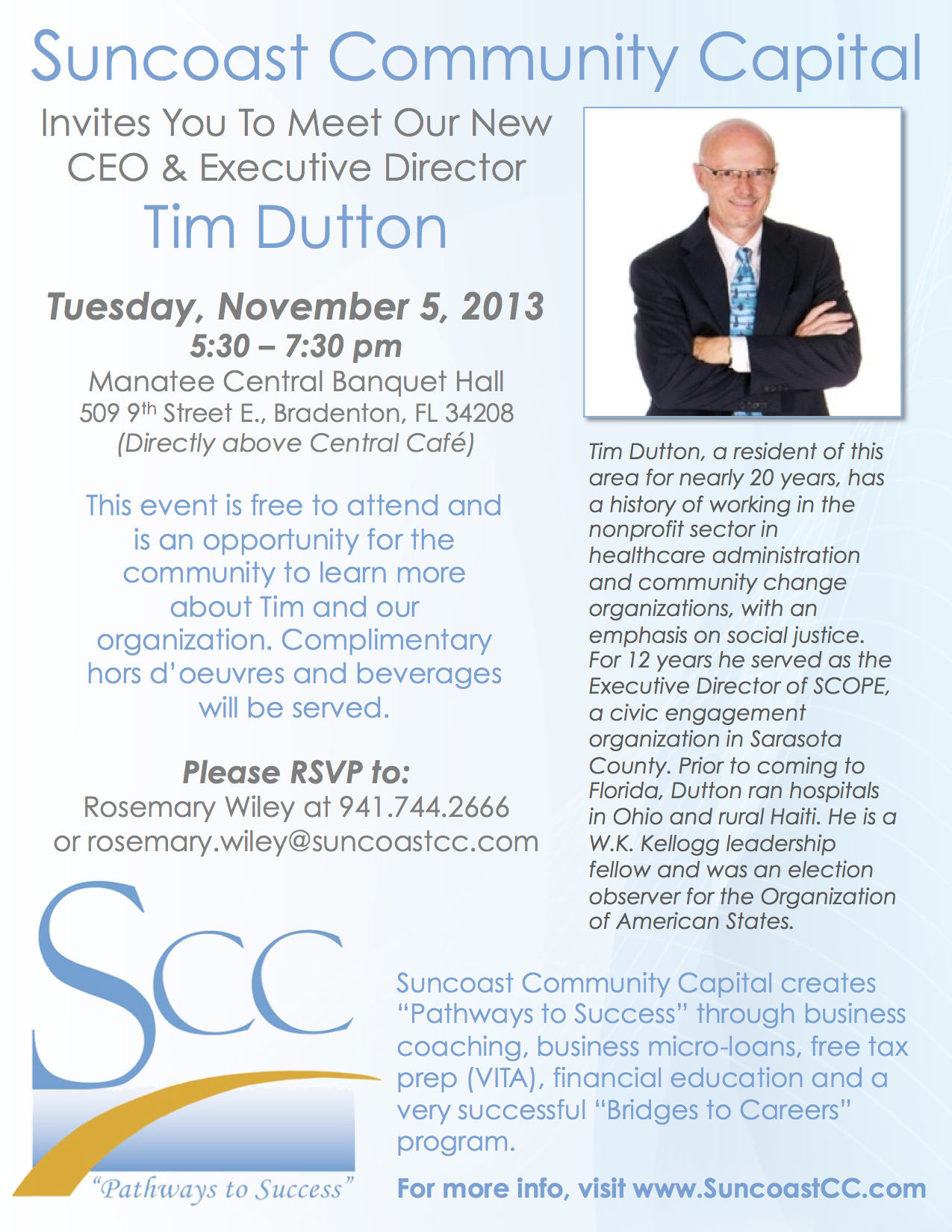 Meet & Greet Suncoast Community Capital Executive Director Tim Dutton ...
