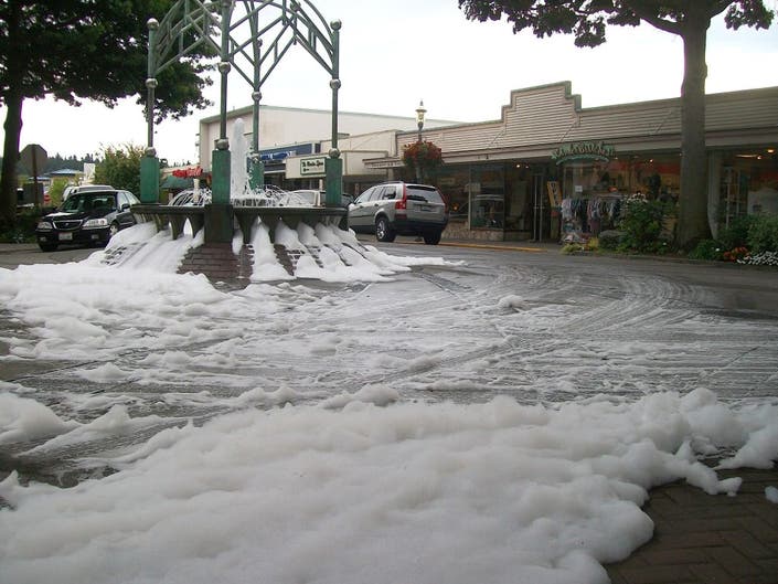 Soap Suds in the Fountain: Harmless Prank or Danger to Pedestrians ...