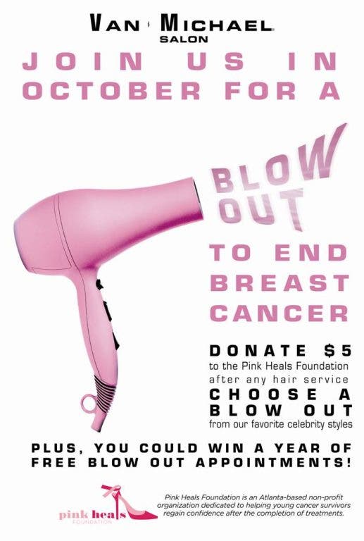 Van Michael Salon and the Pink Heals Foundation's BLOW OUT TO END ...