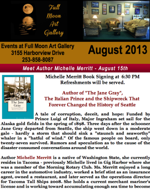 Meet Michelle Merritt the Author of "The Jane Gray" | Gig Harbor, WA Patch
