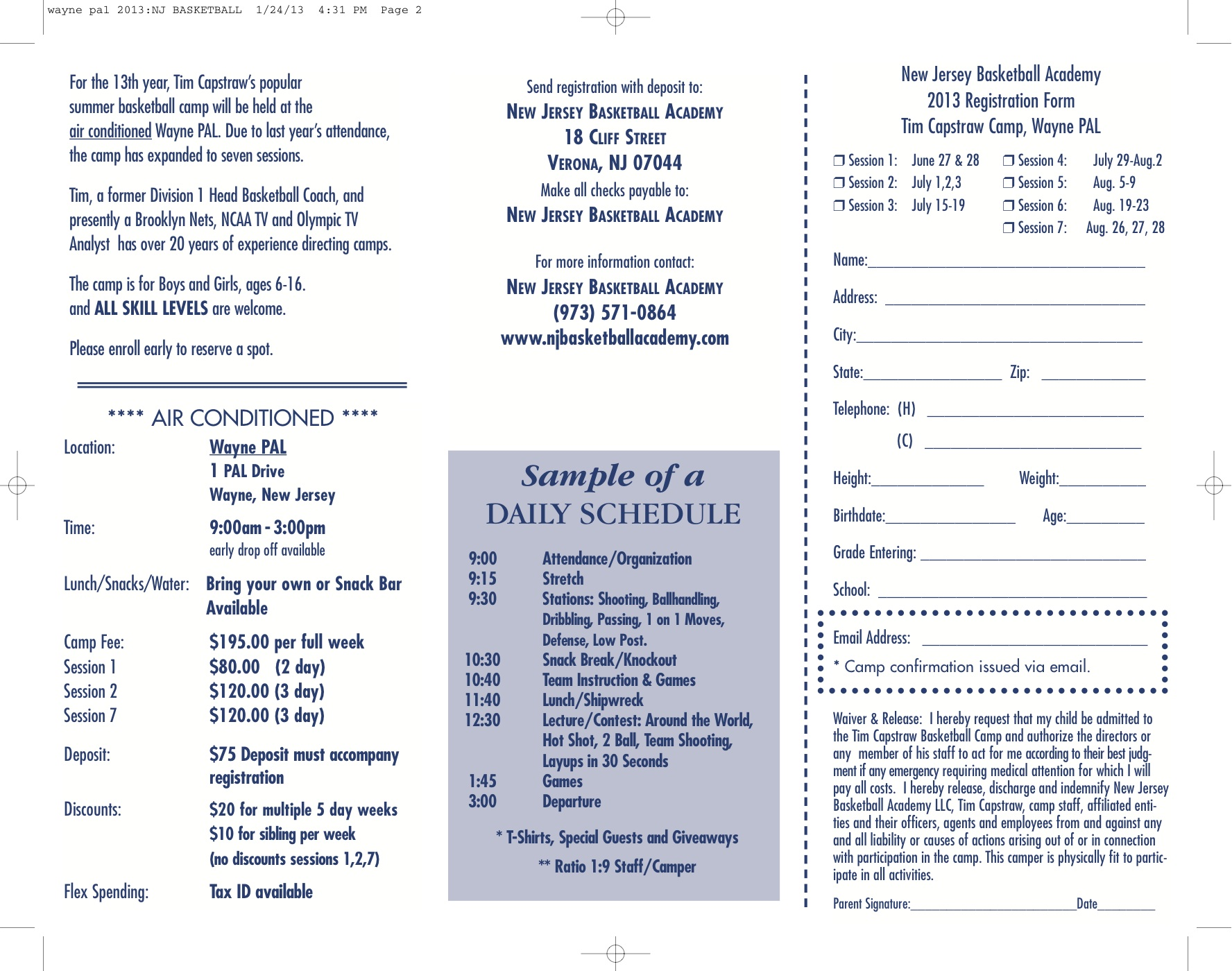 Tim Capstraw Girls Basketball Camp | Malverne, NY Patch