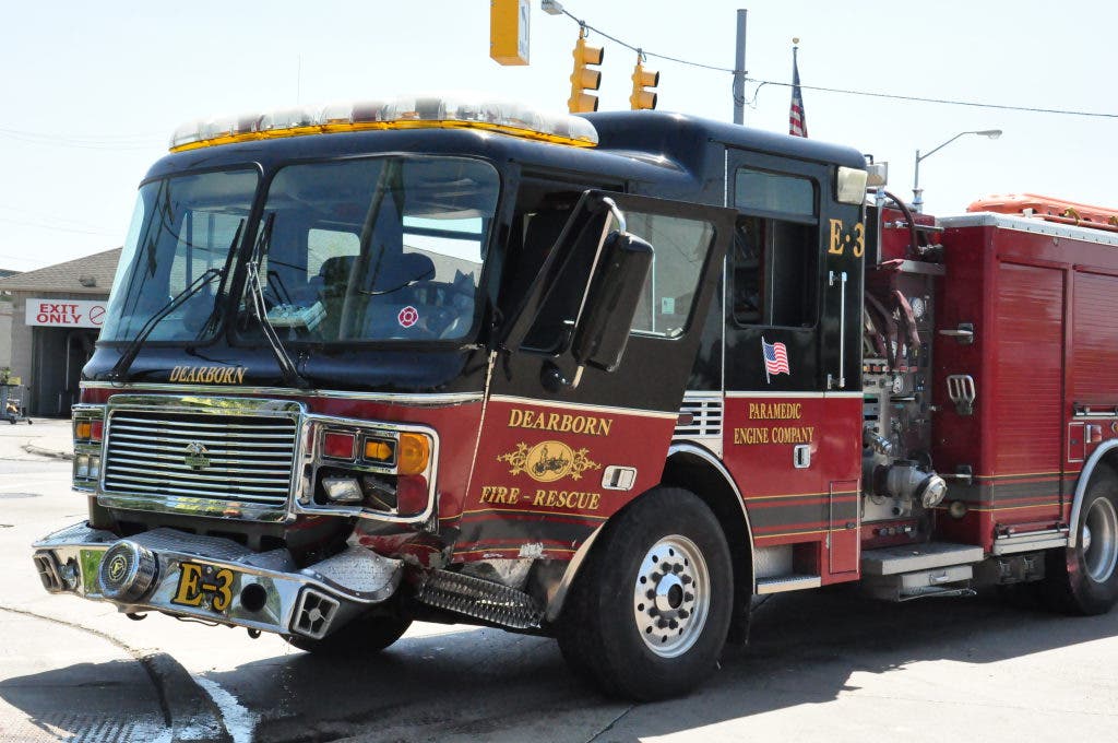 Dearborn Fire Truck Hit by Van | Dearborn, MI Patch