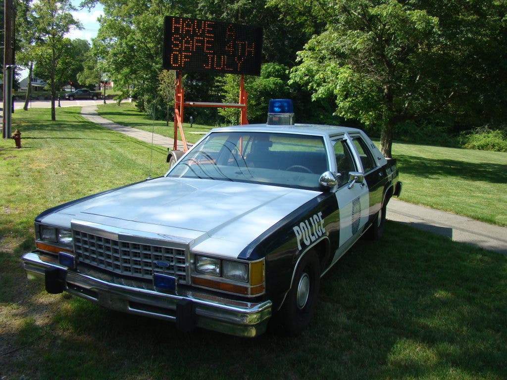 Milton Police Send Fourth of July Message with Classic Cruiser | Milton ...