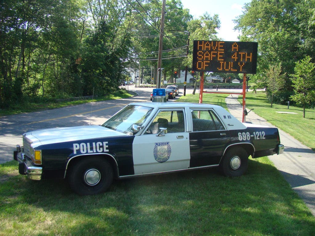Milton Police Send Fourth of July Message with Classic Cruiser | Milton ...