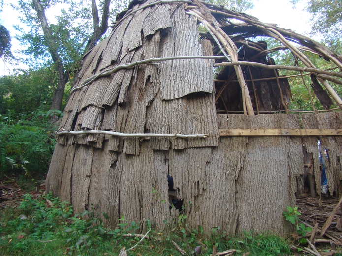 Poplar Bark Removed from Wampanoag Homesite Wetu | Plymouth, MA Patch