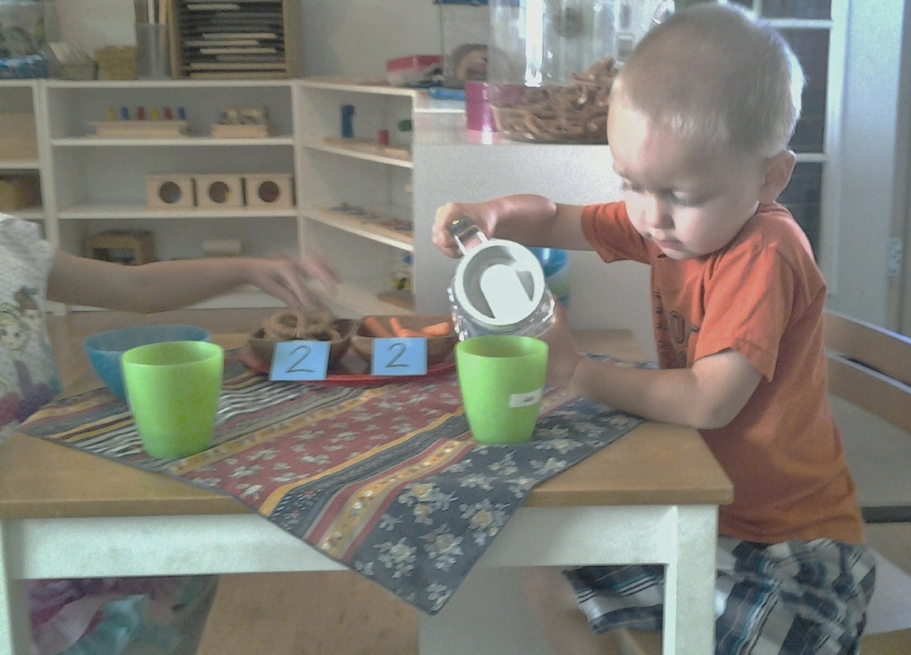 Montessori Preschool Fun! Snack Table = Independence | Lemon Grove, CA ...