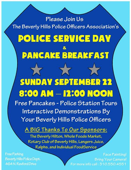Local Police to Host Pancake Breakfast | Beverly Hills, CA Patch