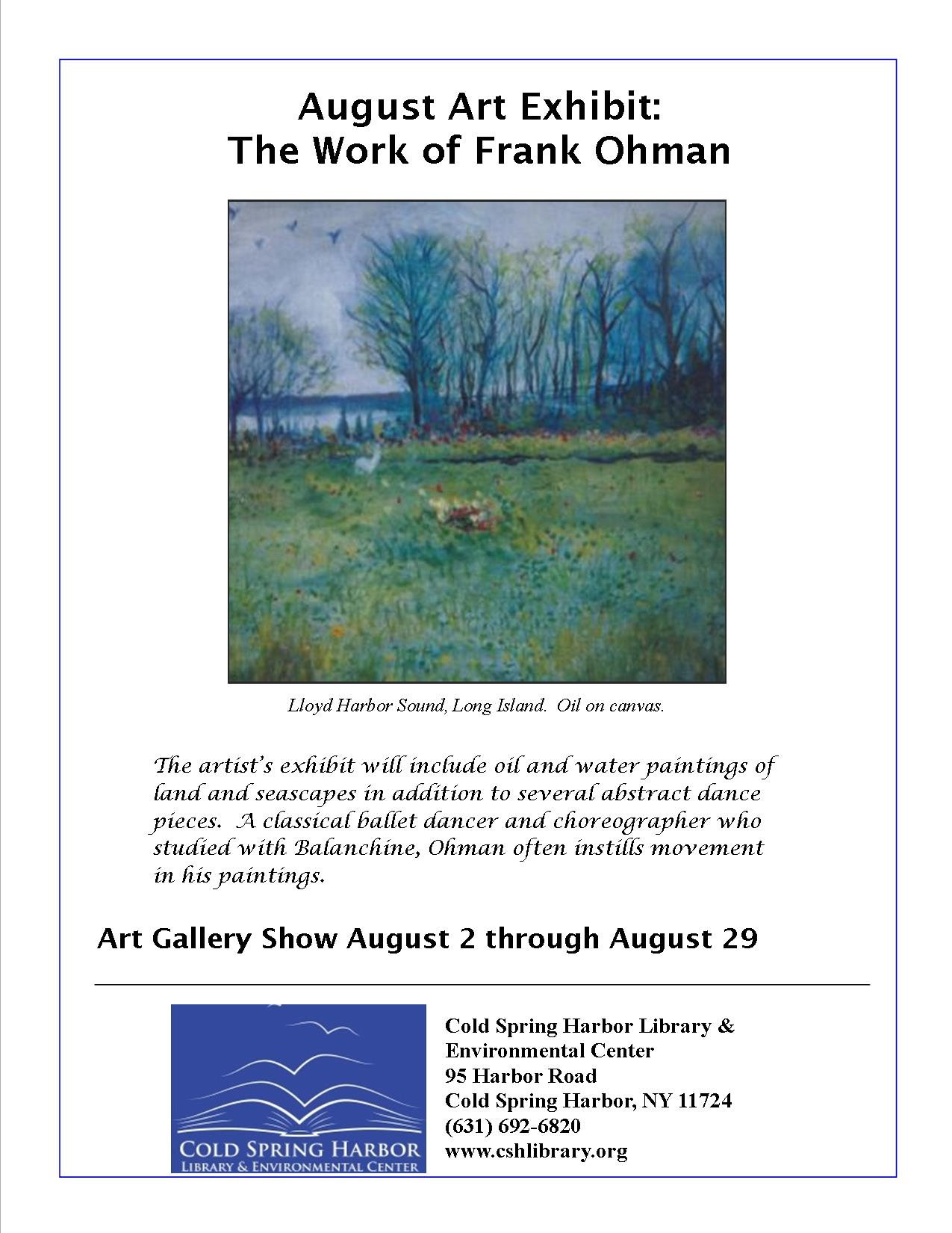 Adventures in Art: The Artwork of Frank Ohman | Huntington, NY Patch