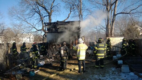 Newton Firefighters Extinguish Shed Fire | Newton, MA Patch