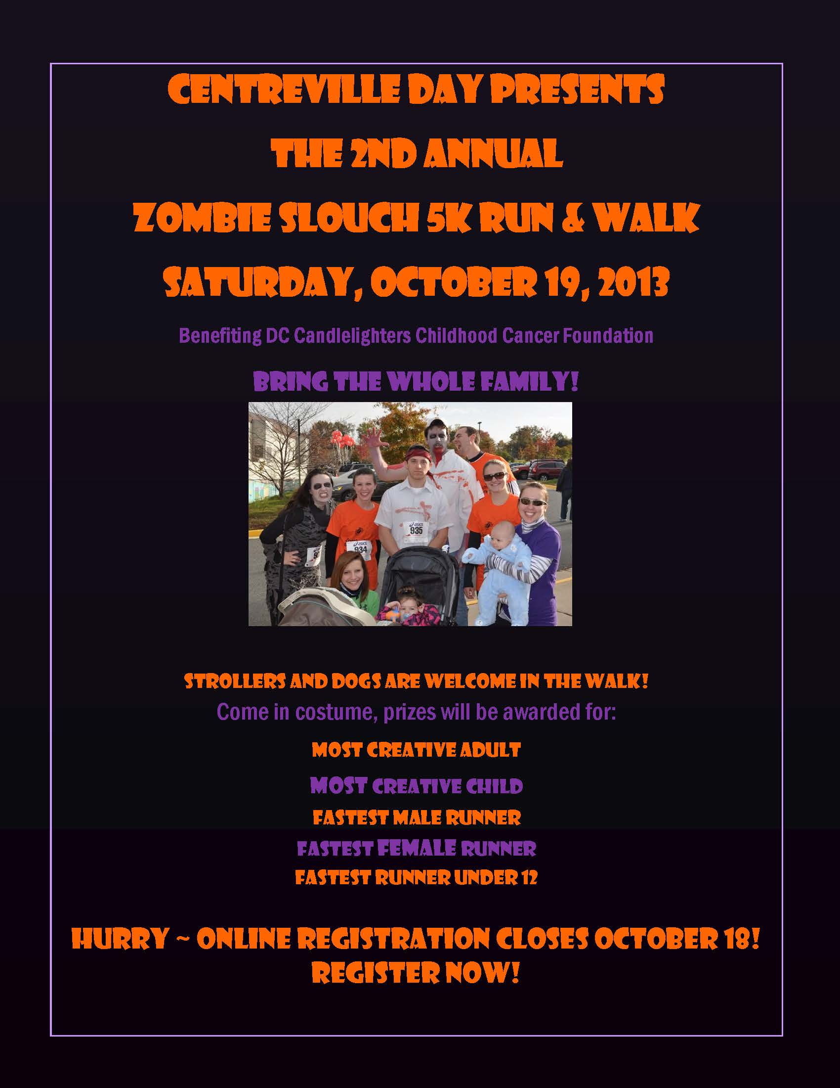 2nd Annual Zombie Slouch 5K Run and Walk (Family and Dog friendly ...