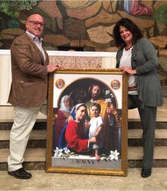 Donald and Lisa Shauger Donate Sacred Painting to Our Lady of Lourdes ...
